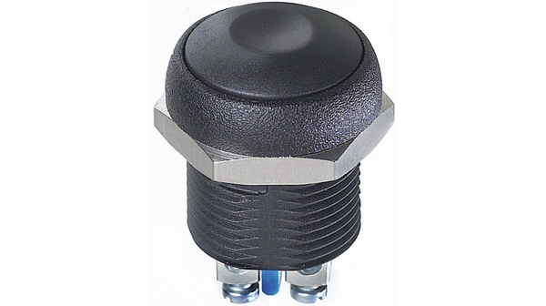 IRR3V222 | Apem Push-button Switch OFF-(ON) 1NO Panel Mount Black ...