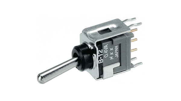 B12AB | NKK Subminiature Toggle Switch ON-ON 100 mA 1CO | Distrelec ...