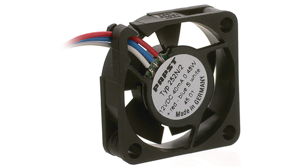 252/2N | ebmpapst Axiallüfter DC 25x25x8mm 12V 3.2m³/h IP20 | Distrelec Schweiz