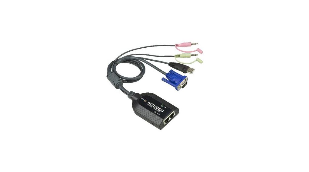 KA7178 | Aten KVM-adapter, 1x USB-A-stekker / 1x VGA-stekker / 2x 3,5 ...