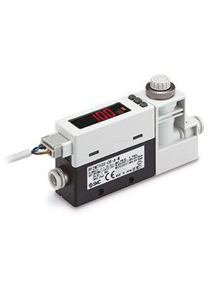 PF2M721-C8-F | SMC Durchflusssensor Luft / Argon / Stickstoff 200L/min 7.5bar 3% 24V One-Touch ...