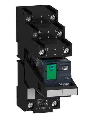 RXM2AB2BDPVS | Schneider Electric Miniature Plug-in Relay with LED RXM ...