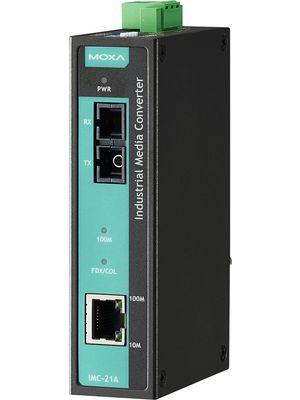 IMC-21A-S-SC | Moxa Media Converter, Ethernet - Fibre Single-Mode ...