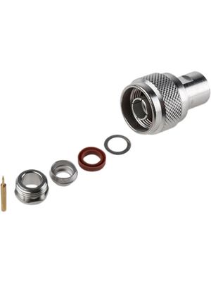 R162012000 | Radiall N cable plug, N-Type, Brass, Plug, Straight, 75Ohm ...