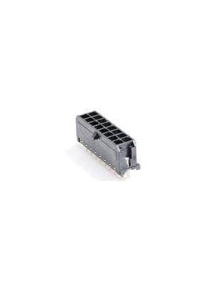 43045-1625 | Molex Micro-Fit 3.0 Vert HDR 3.00mm Dual Row 16 Circuits with PCB Press-fit Metal ...