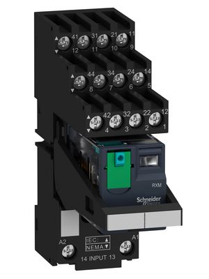 RXM4AB1BDPVS | Schneider Electric Miniature Plug-in Relay RXM, 4CO, DC ...