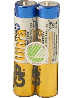 GP 24AUP-S2 / LR03 / AAA ULTRA PLUS | GP Batteries Primary Battery, Alkaline, AAA, 1.5V, Ultra ...